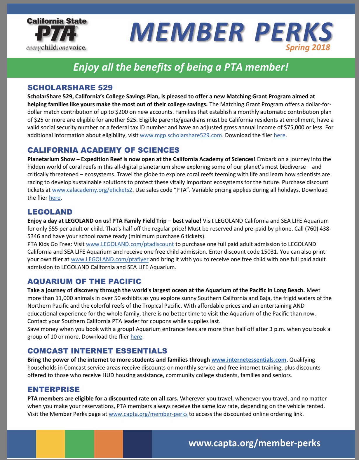 PTA Member Perks – Wolf Canyon Elementary School PTA