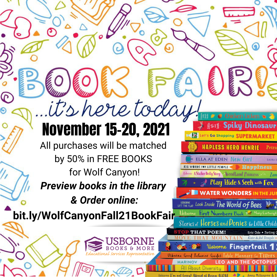 Hip Hip Hooray, It’s Book Fair Day! – Wolf Canyon Elementary School PTA