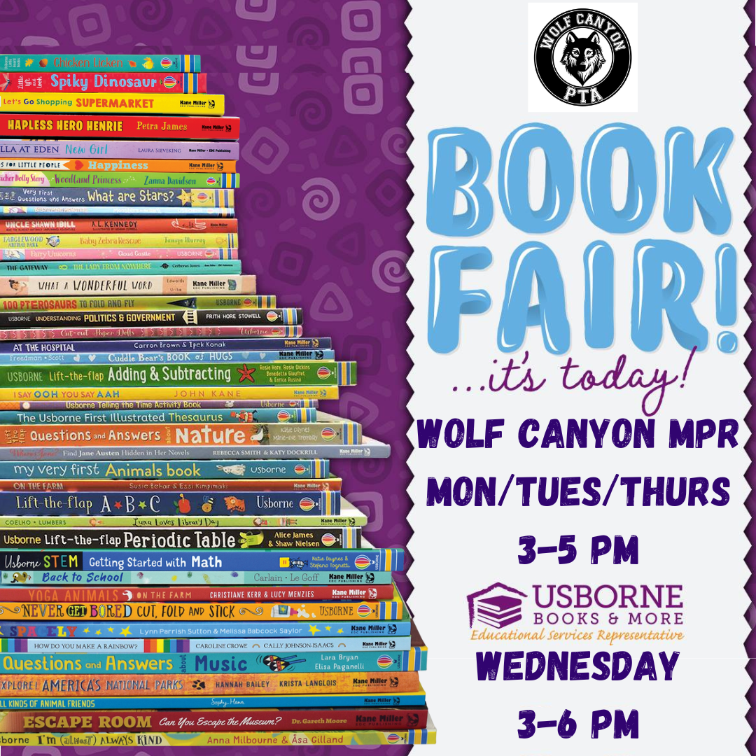 It’s Book Fair Week! – Wolf Canyon Elementary School PTA