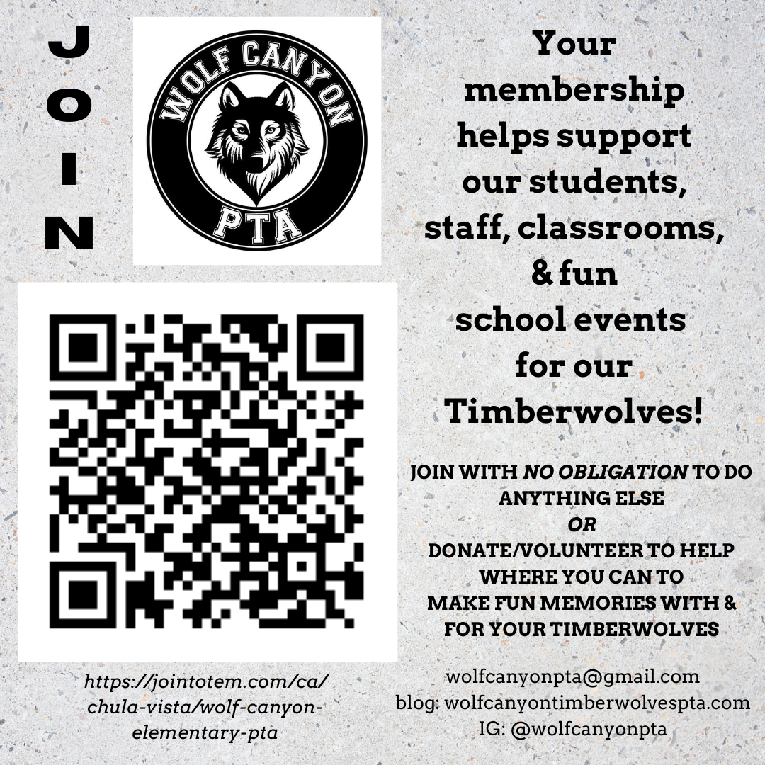 2024-25 Meet the Teacher & Join PTA! – Wolf Canyon Elementary School PTA